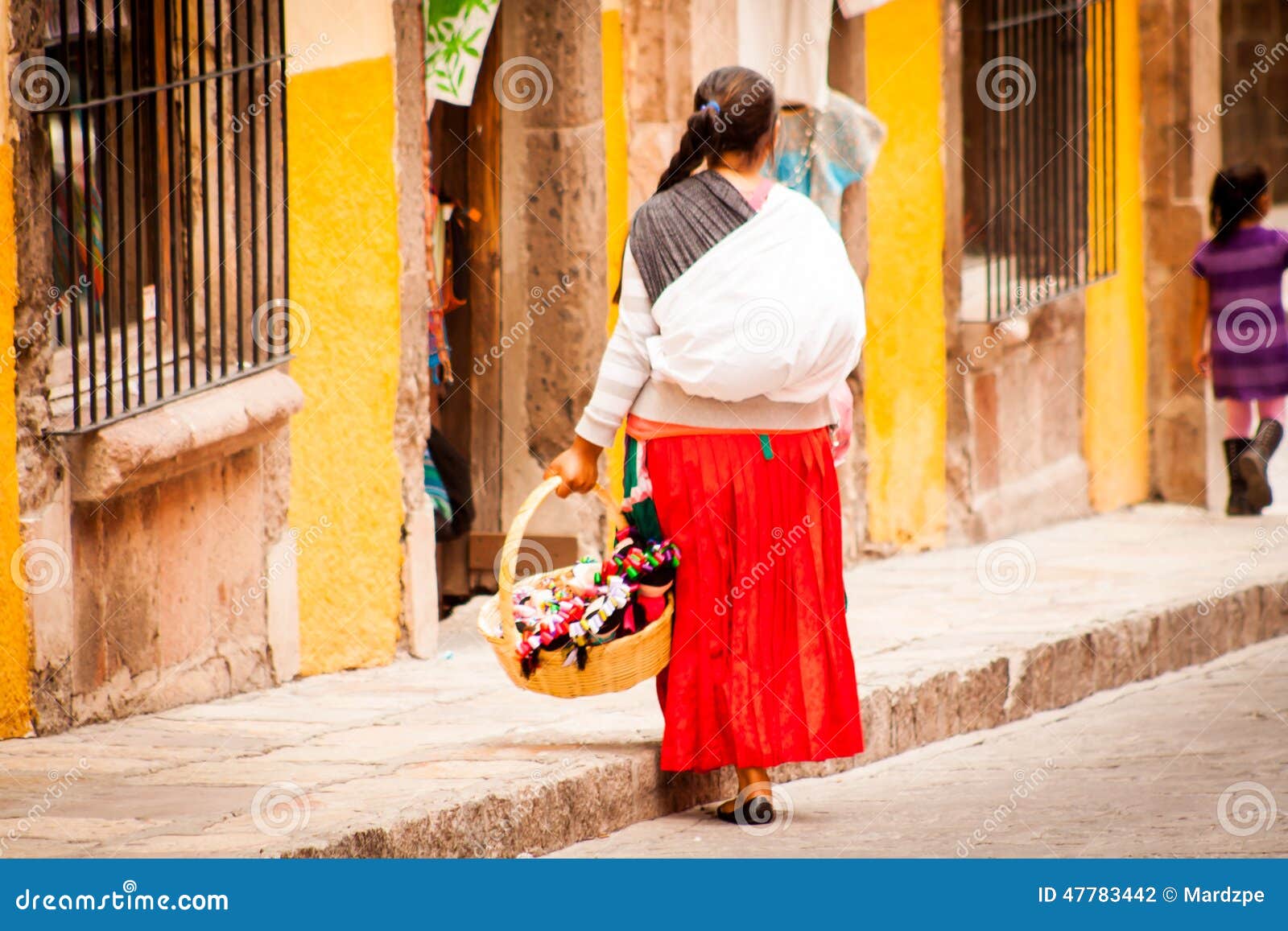 Native Traditional Vendors at San Miguel Editorial Photography - Image ...