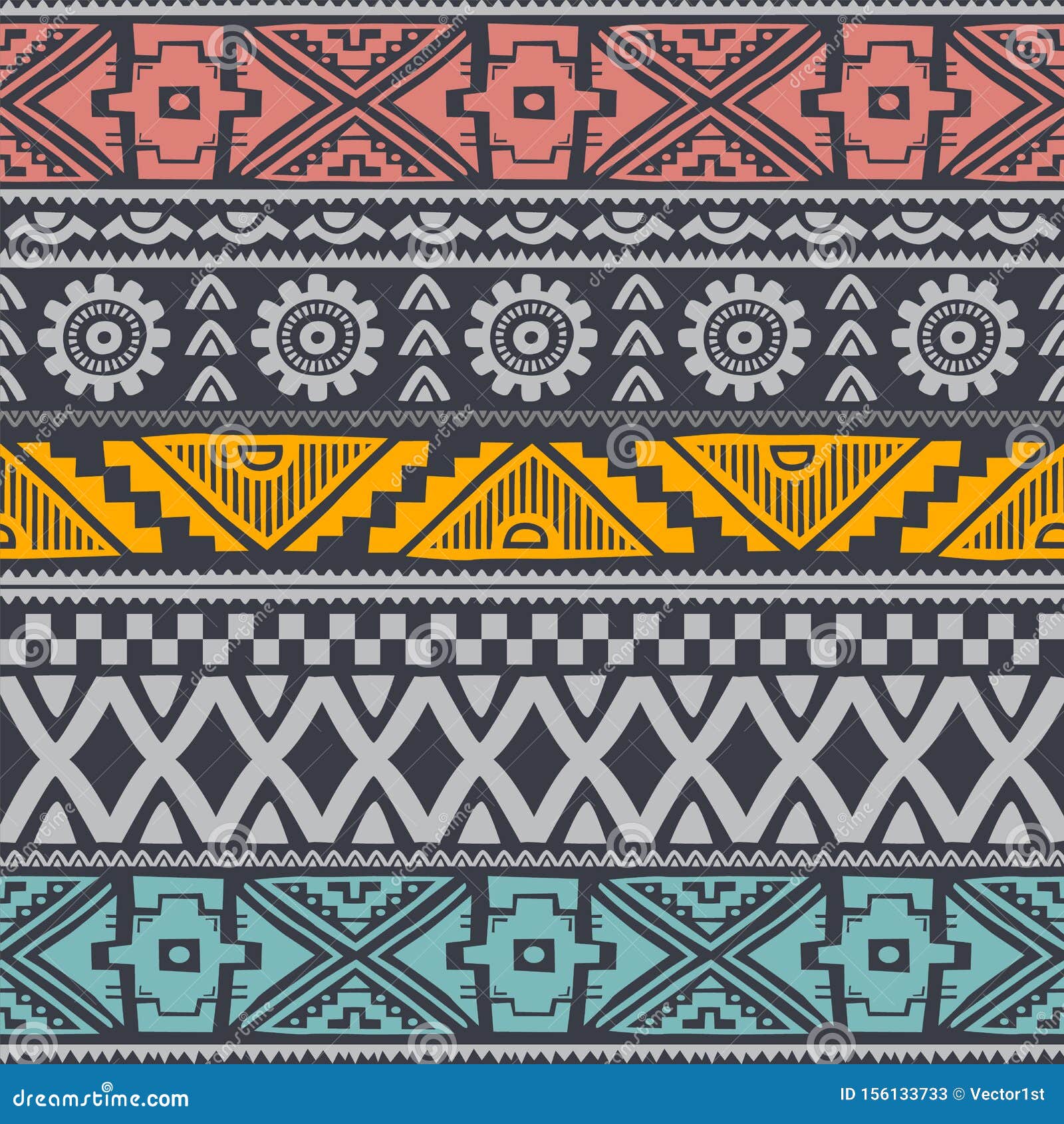 Native Tribe Pattern Background Wallpaper Stock Illustration ...