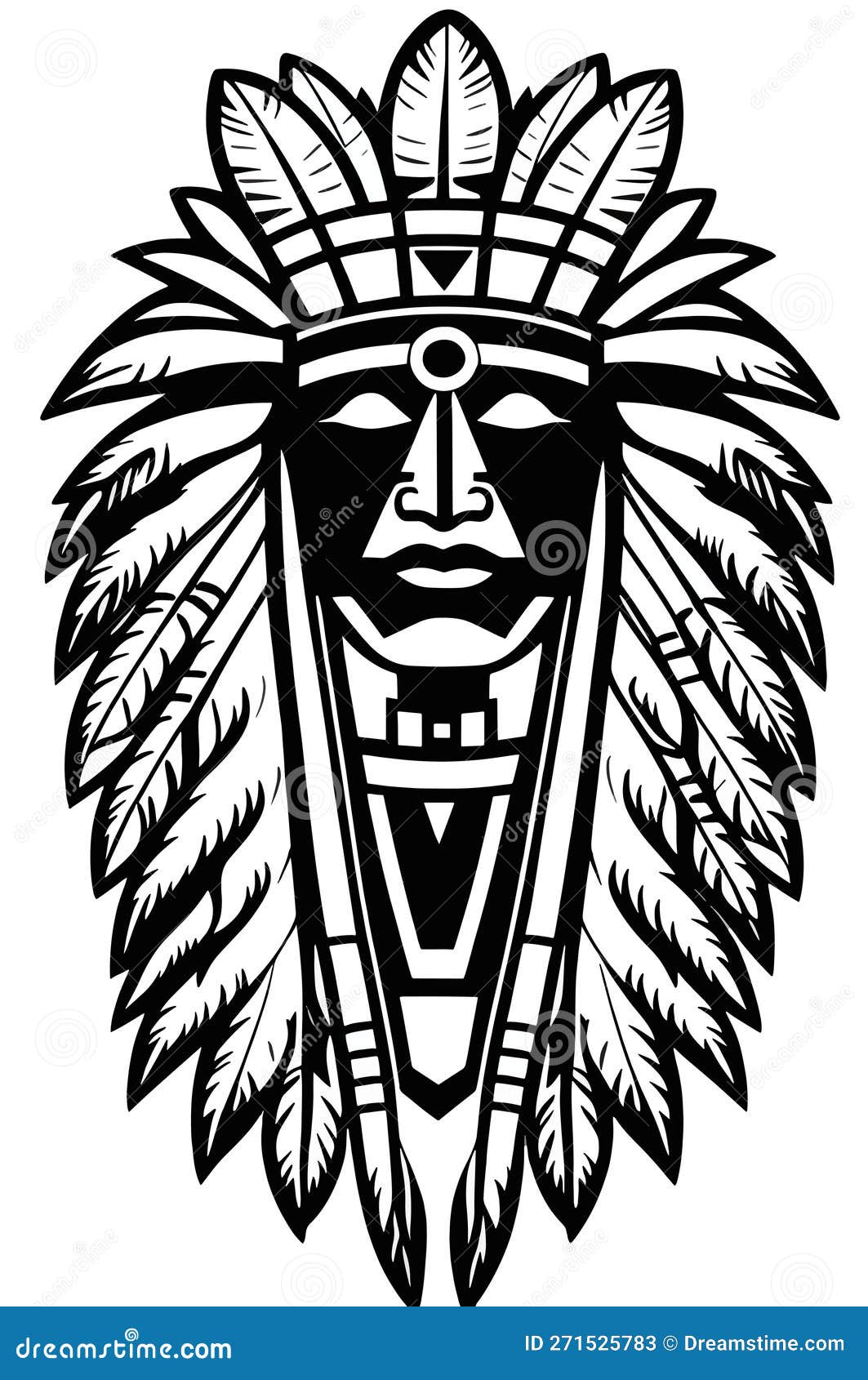 Native Vector. Native Tribal Vector Stock Vector - Illustration of ...