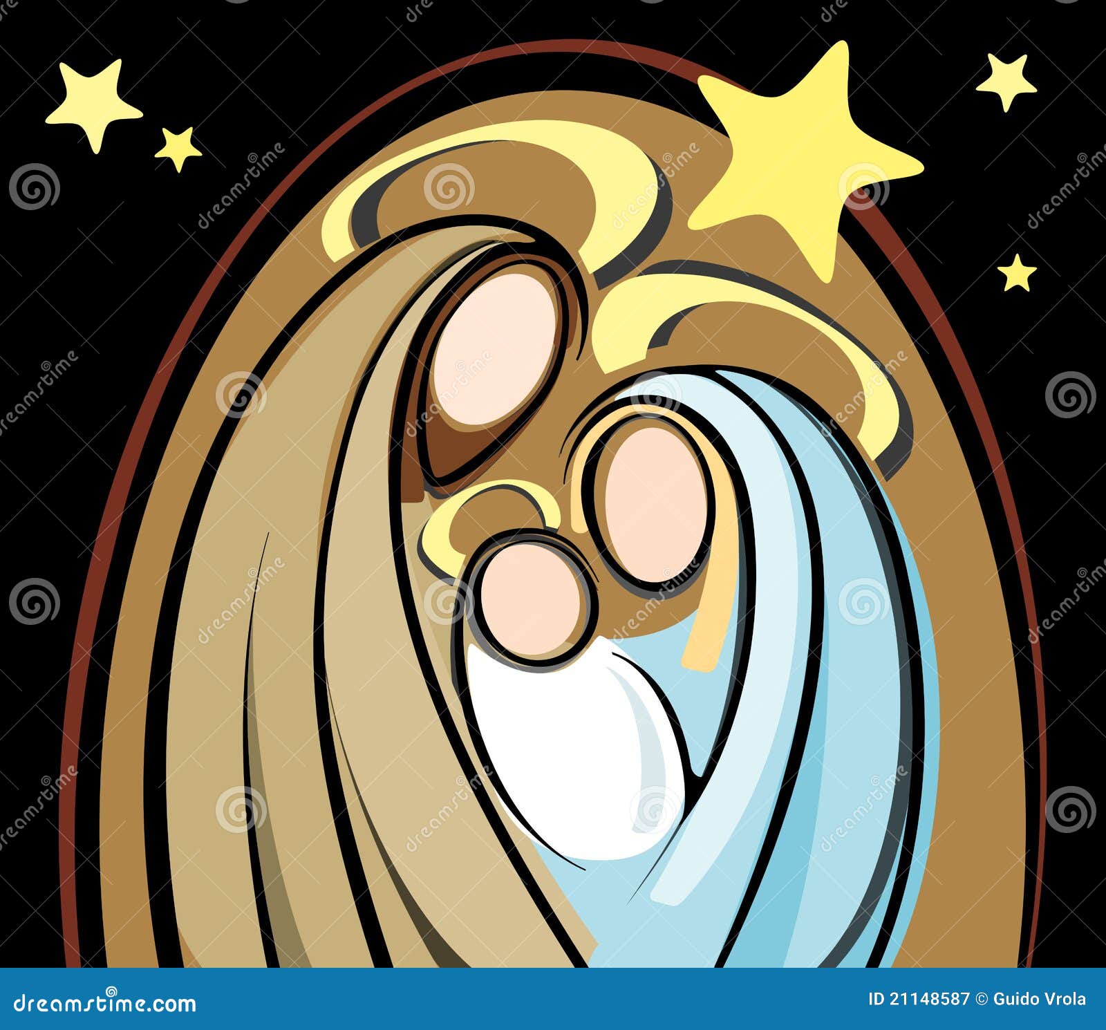 Nativity stock vector. Illustration of handicrafts, christian - 21148587