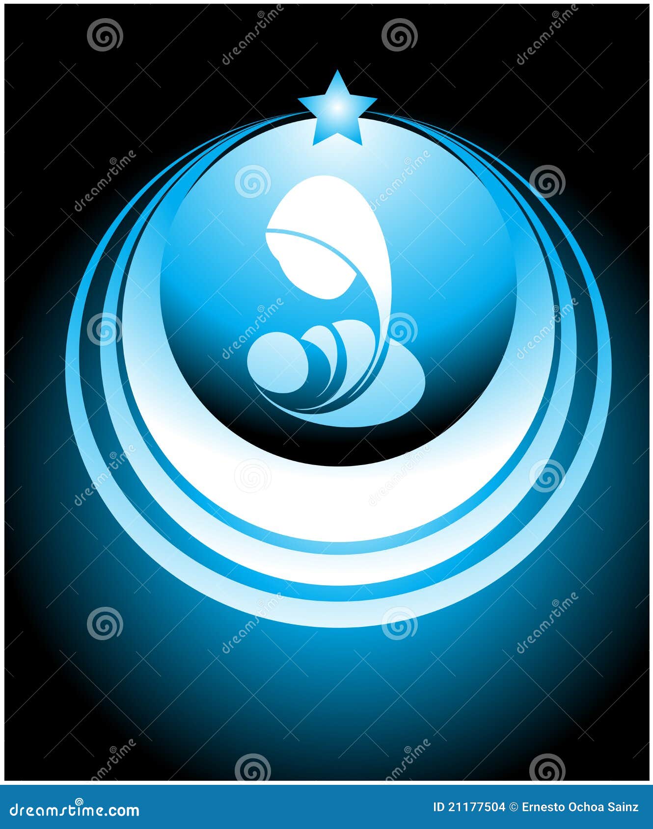 NATIVITY ICON stock vector. Illustration of christian - 21177504