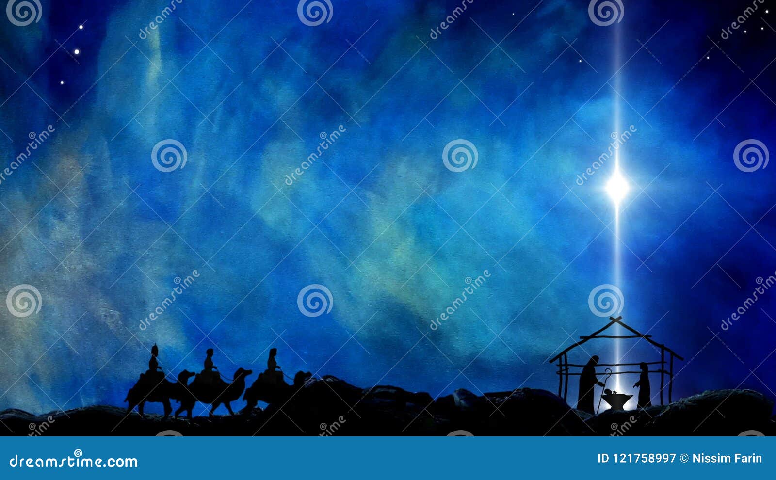 Nativity of Jesus Star of Bethlehem Stock Video - Video of celebration ...