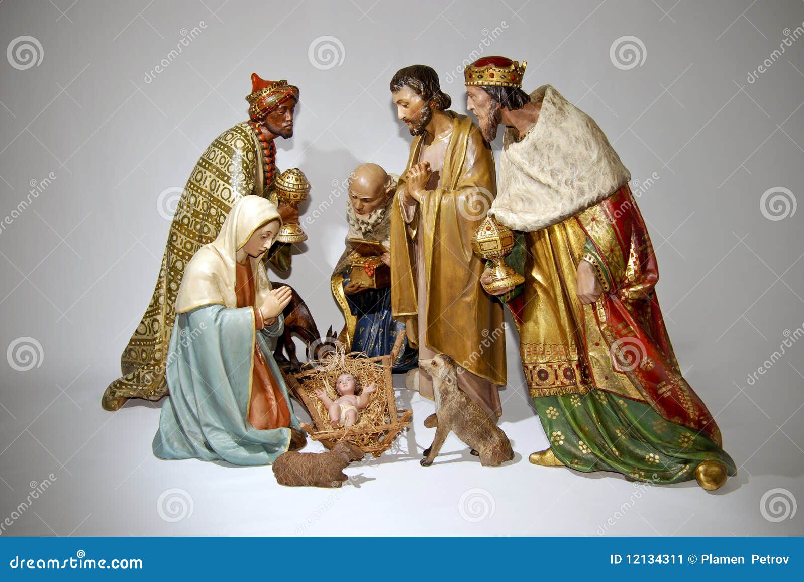 Nativity scene stock image. Image of arranging, christianity - 12134311
