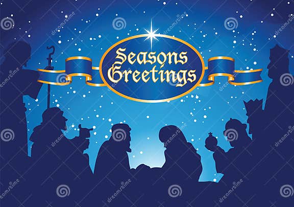 Nativity scene stock vector. Illustration of nativity - 16778724