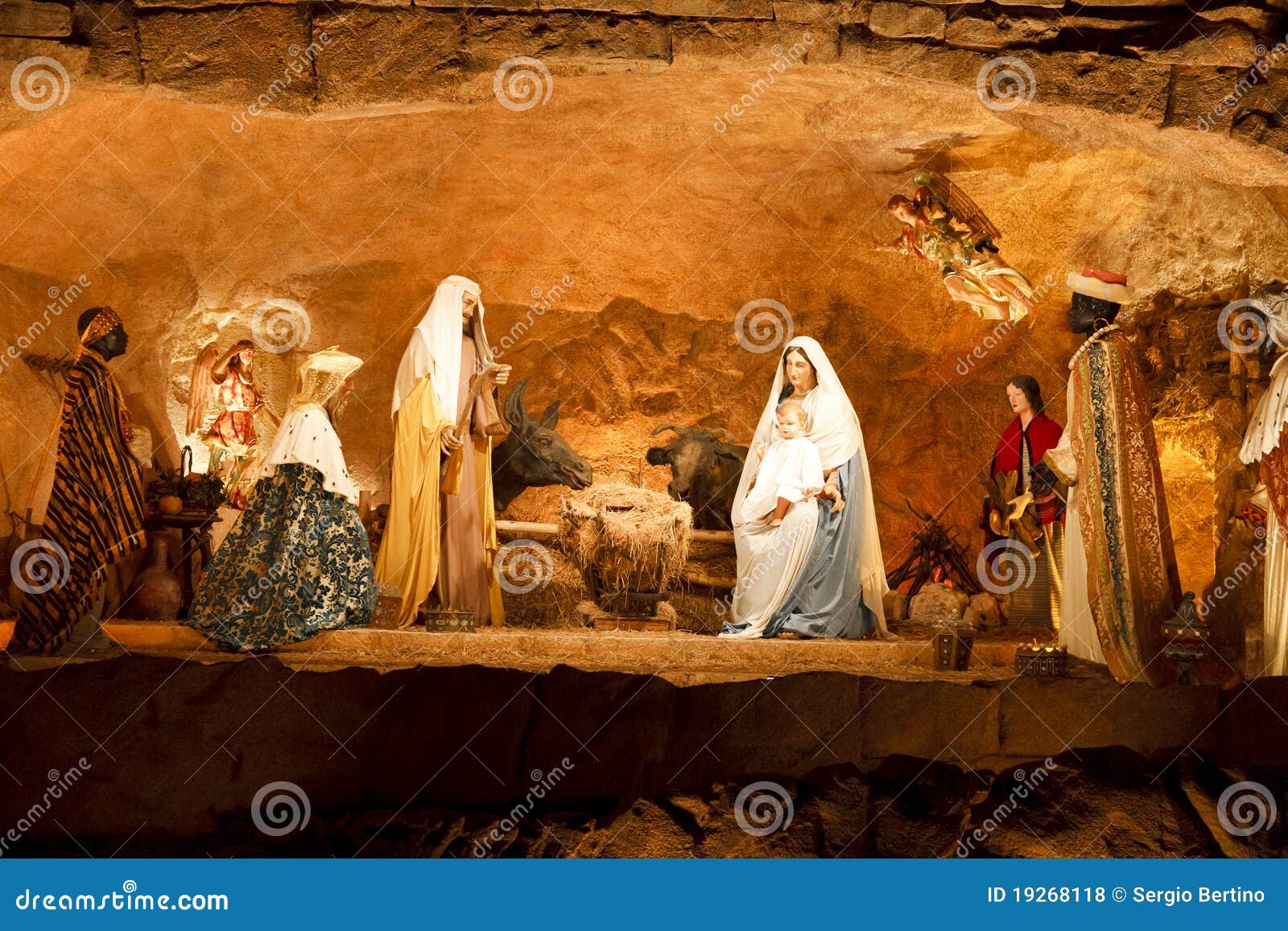 Nativity Scene stock photo. Image of rome, immaculate - 19268118
