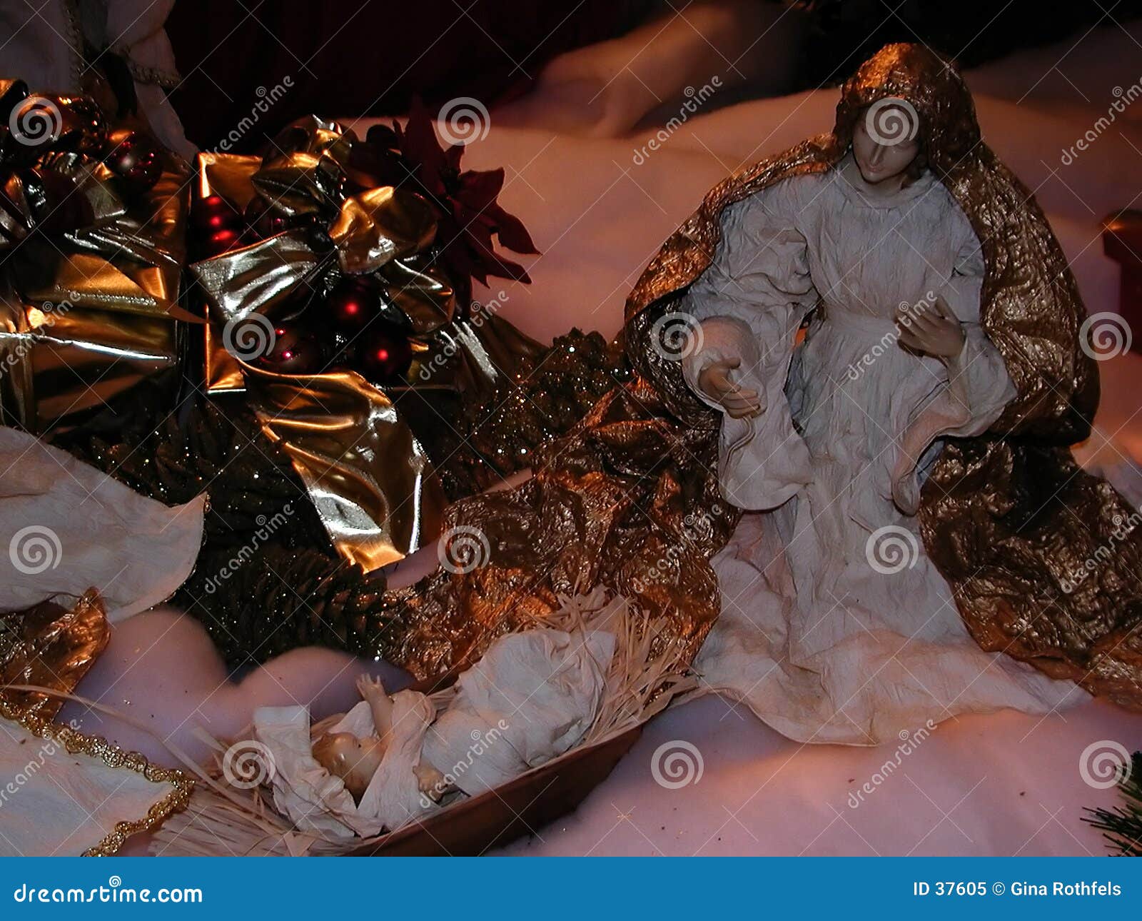 Nativity scene stock image. Image of religion, gold, christmas - 37605