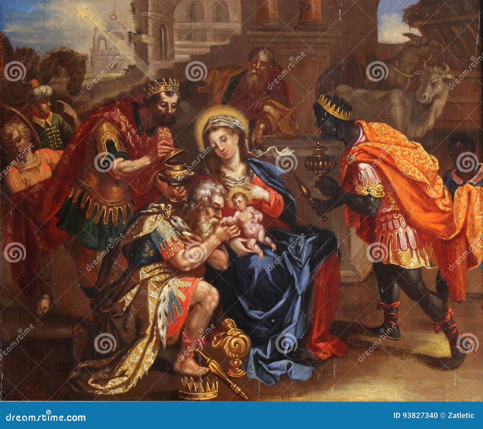 Nativity Scene, Adoration of the Magi Stock Photo - Image of bethlehem ...