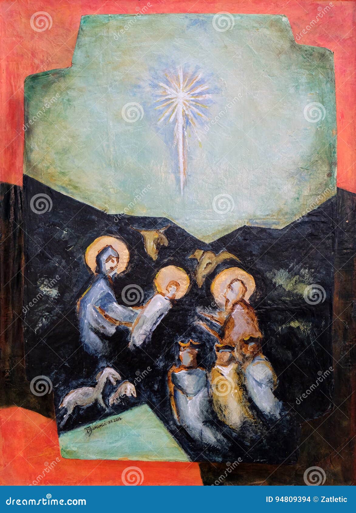 Nativity Scene stock photo. Image of birth, church, angel - 94809394