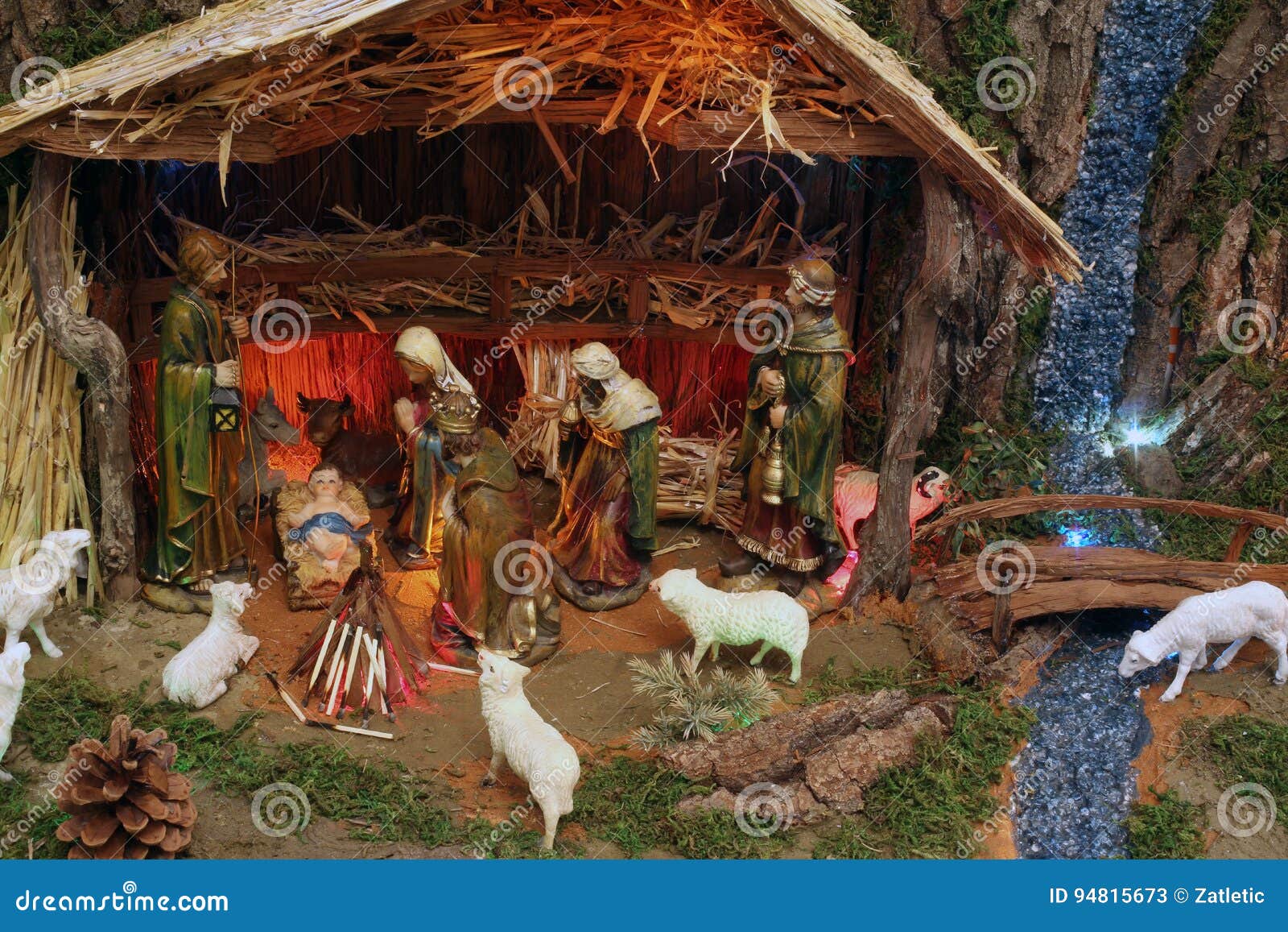 Nativity scene stock image. Image of peace, religious - 94815673