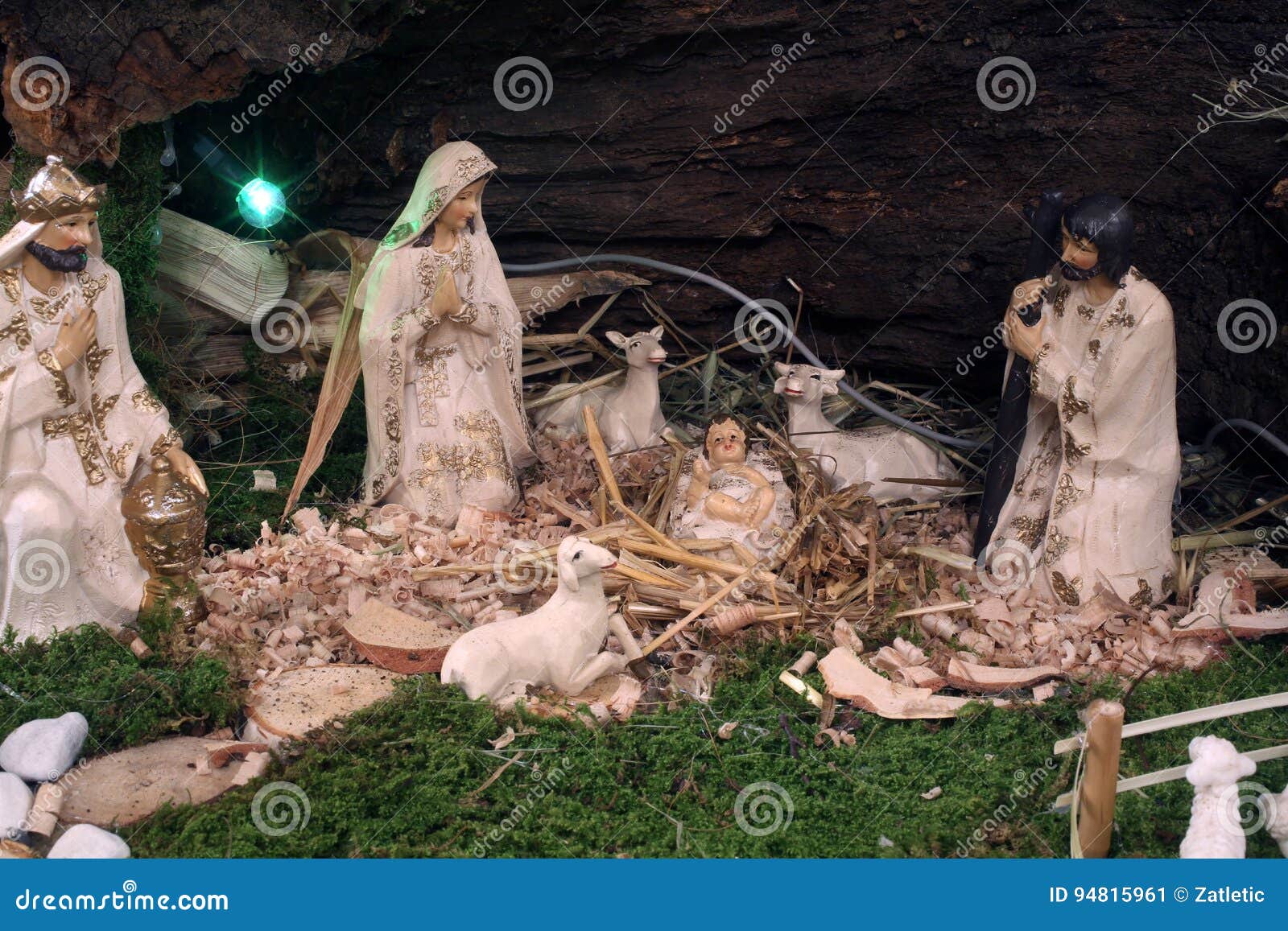 Nativity scene stock image. Image of christianity, holiday - 94815961