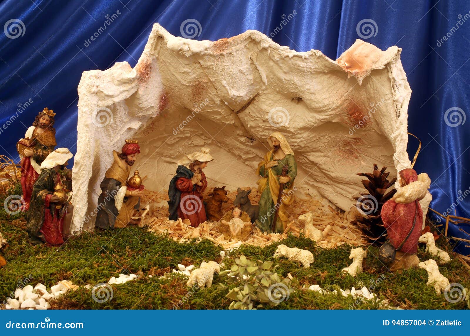 Nativity scene stock photo. Image of christianity, kings - 94857004