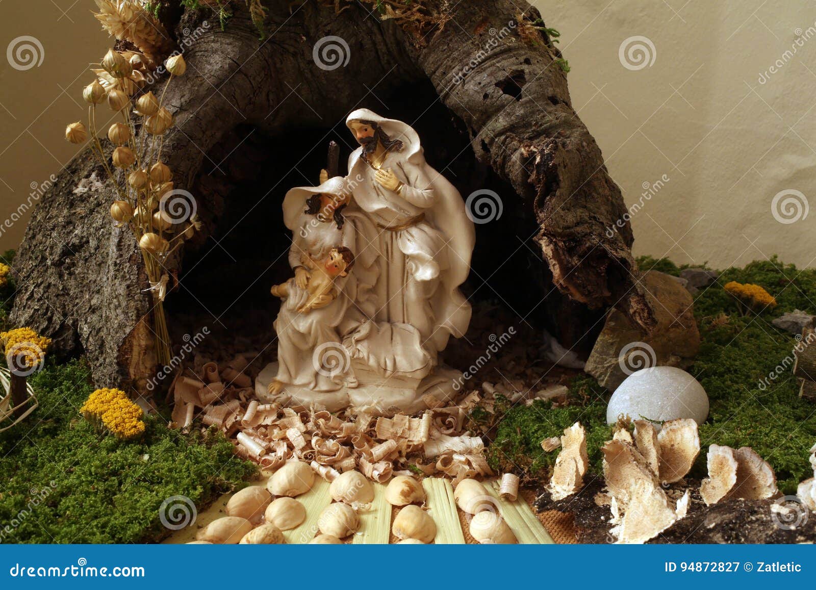 Nativity scene stock image. Image of saint, religion - 94872827