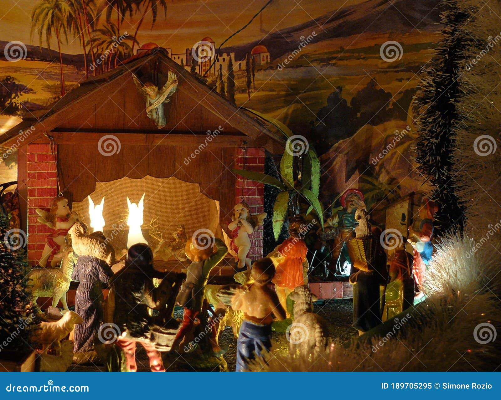 Nativity scene stock image. Image of pray, infant, joseph - 189705295