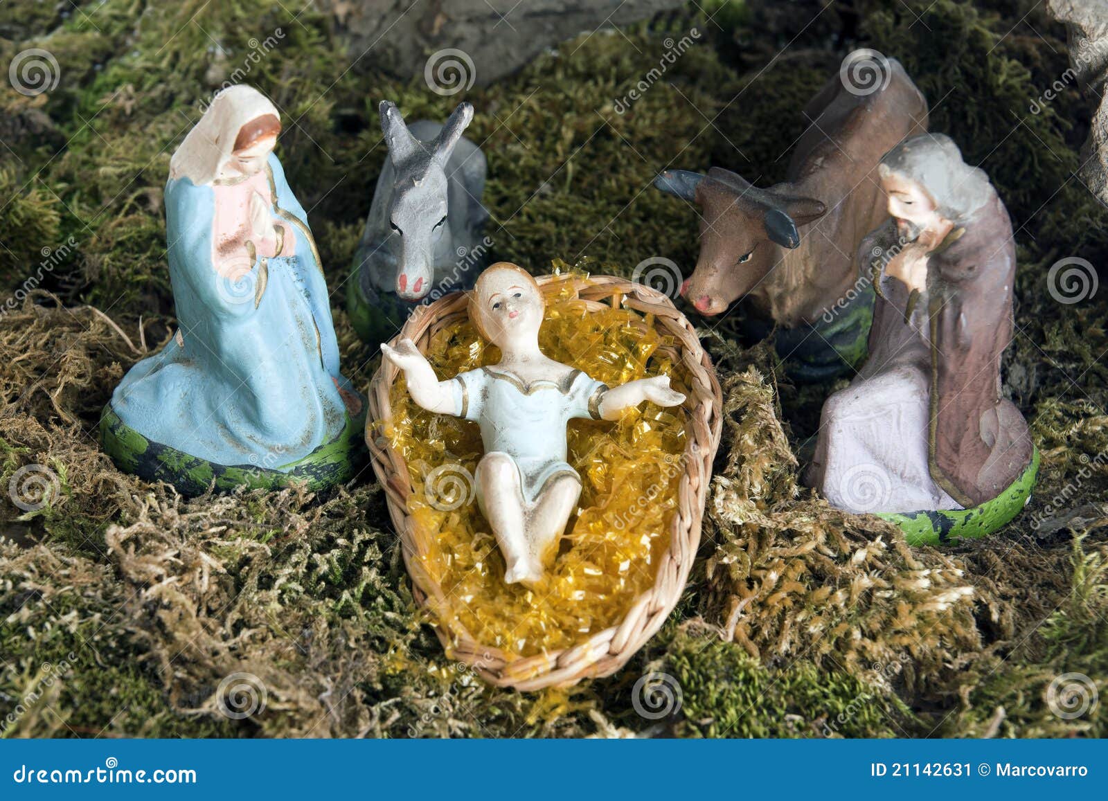 Nativity scene close up stock image. Image of religion - 21142631