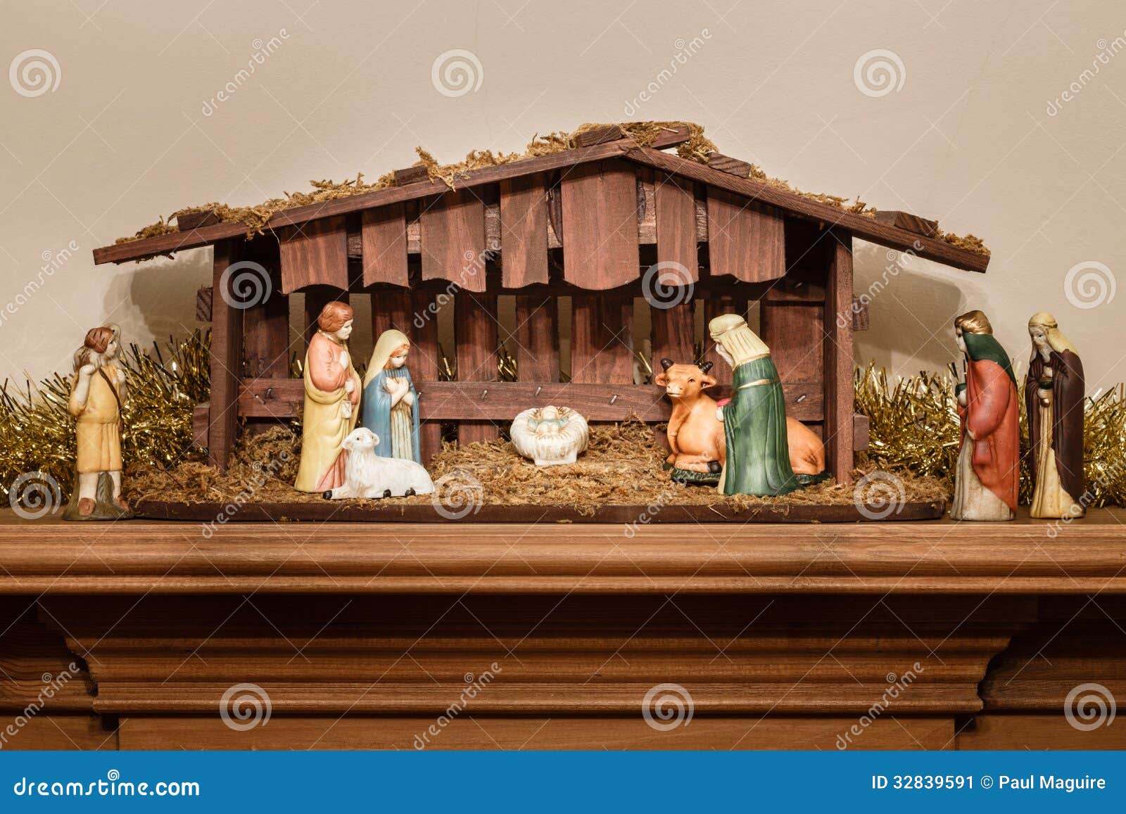 Nativity scene stock image. Image of christmastime, closeup - 32839591