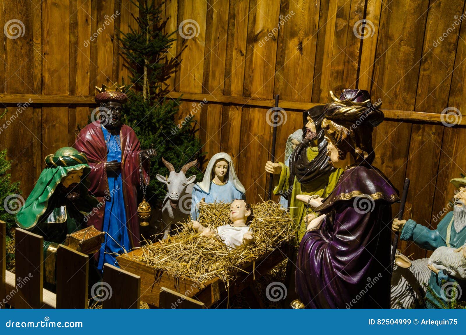 Nativity scene stock image. Image of creche, church, manger - 82504999