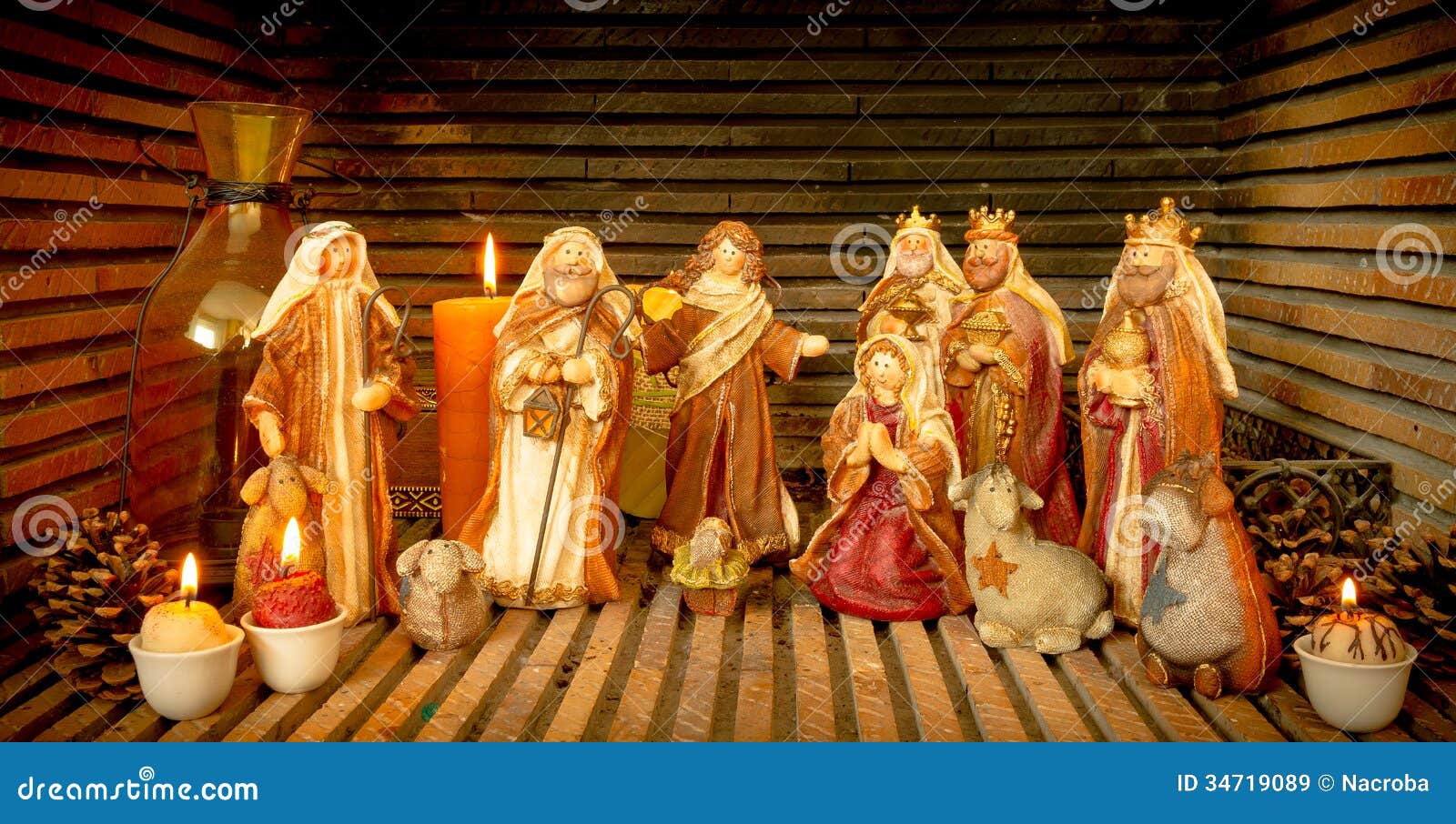 Nativity scene stock image. Image of christmas, religion - 34719089