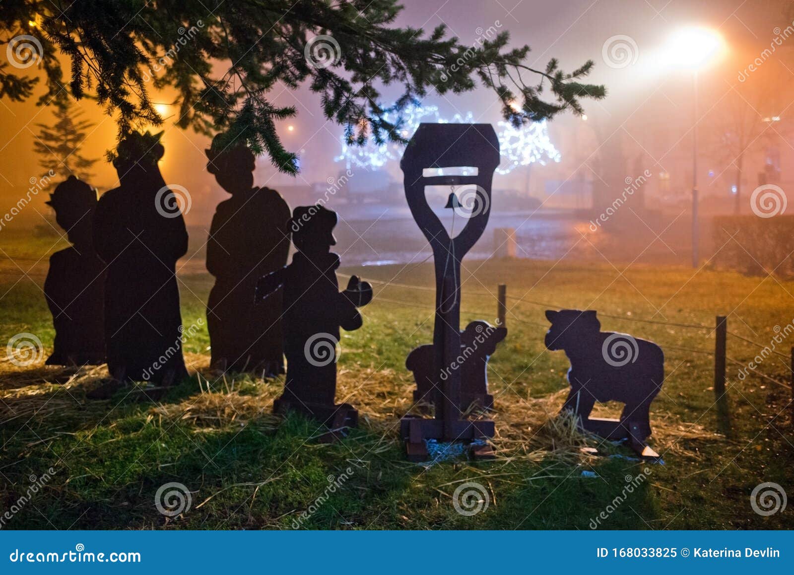 Nativity scene. stock image. Image of panorama, darkness - 168033825