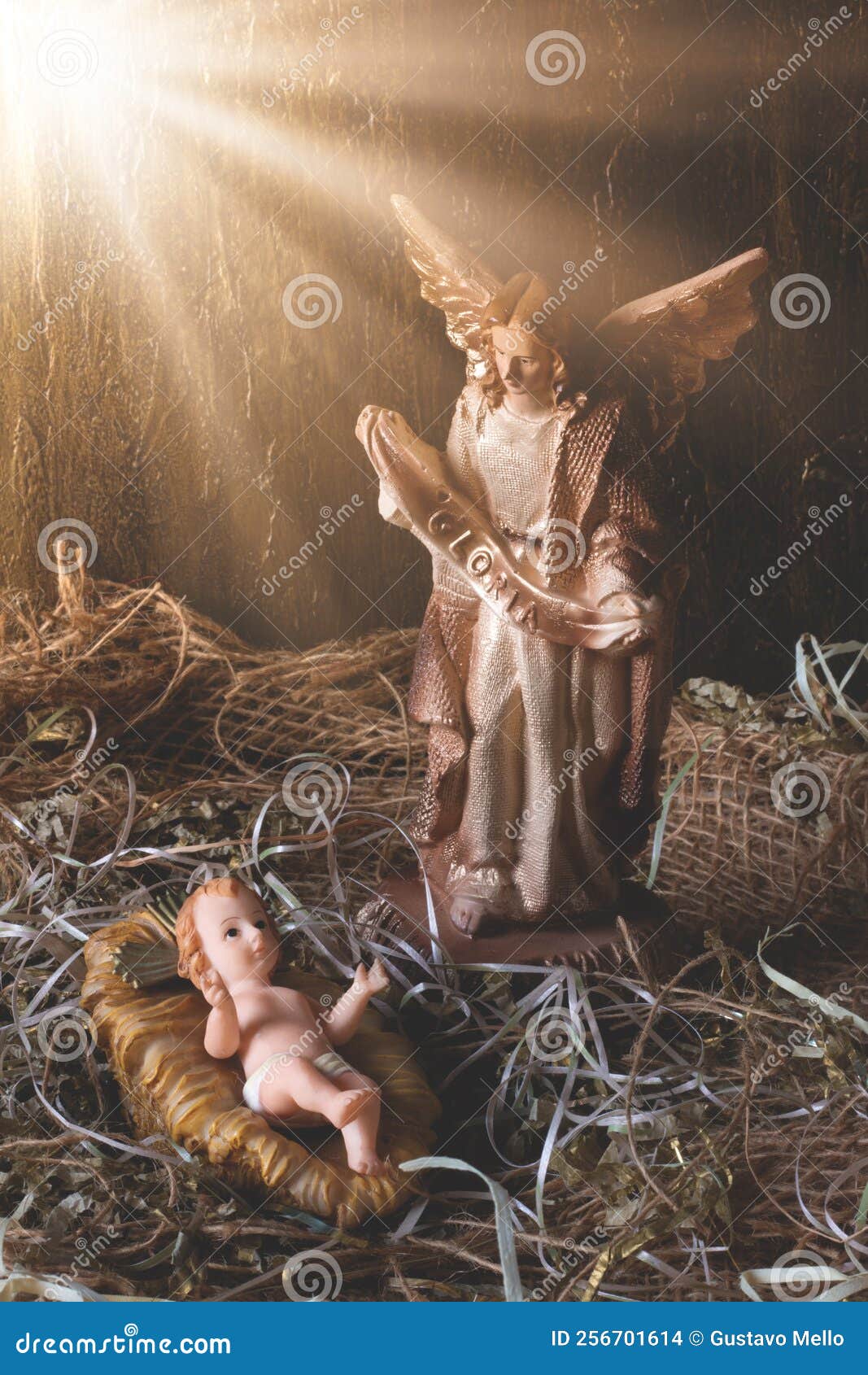 Nativity Scene. Traditional Christmas Scene Stock Photo - Image of born ...