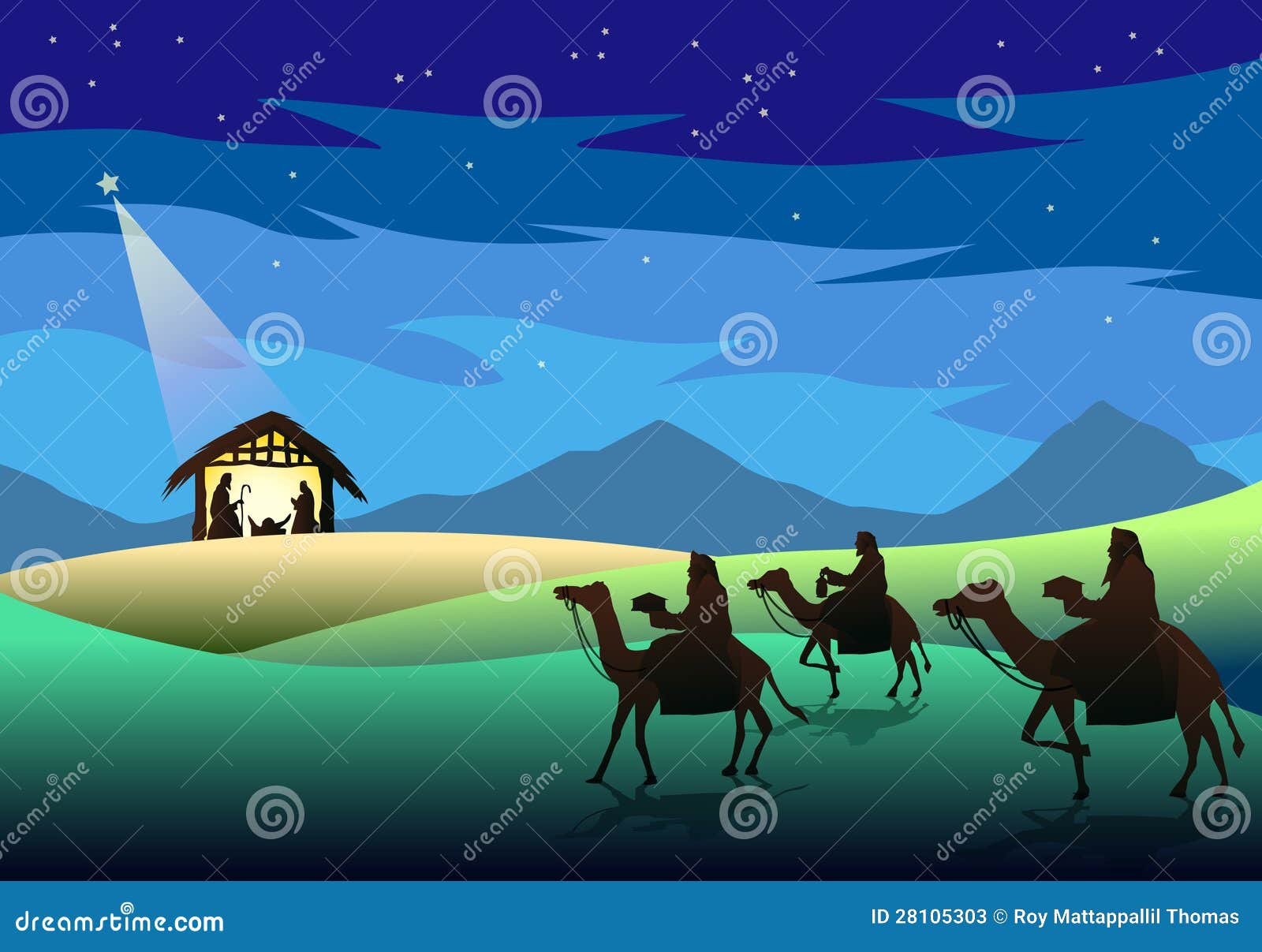 Three Wise Man Cartoon Stock Illustration | CartoonDealer.com #85480645