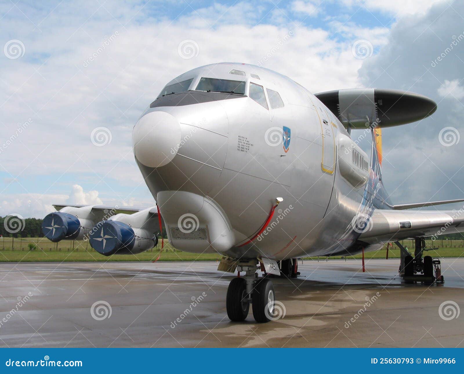 NATO AWACS E-3A editorial stock photo. Image of airplane - 25630793