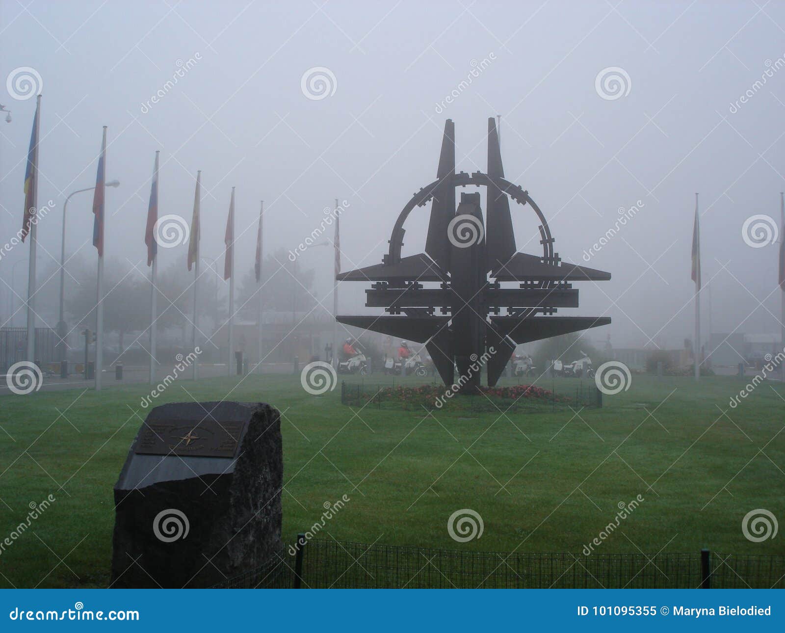 NATO headquarters editorial image. Image of green, grass - 101095355