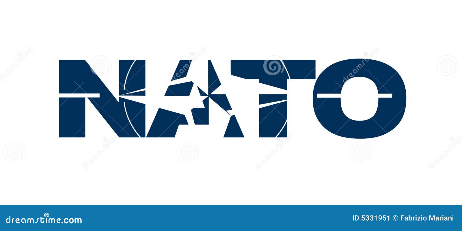 NATO name with flag stock vector. Illustration of diplomacy - 5331951