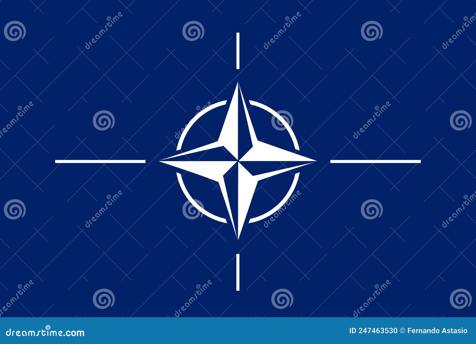 Nato. Otan. Drapeau De L'otan. Drapeau Otan. Drapeau Avec Logo De L ...