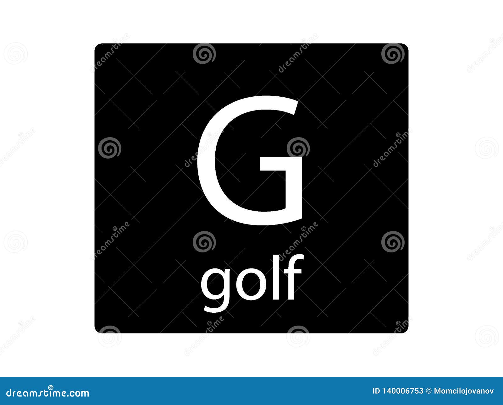 NATO Phonetic Alphabet Letter Golf Stock Vector - Illustration of ...