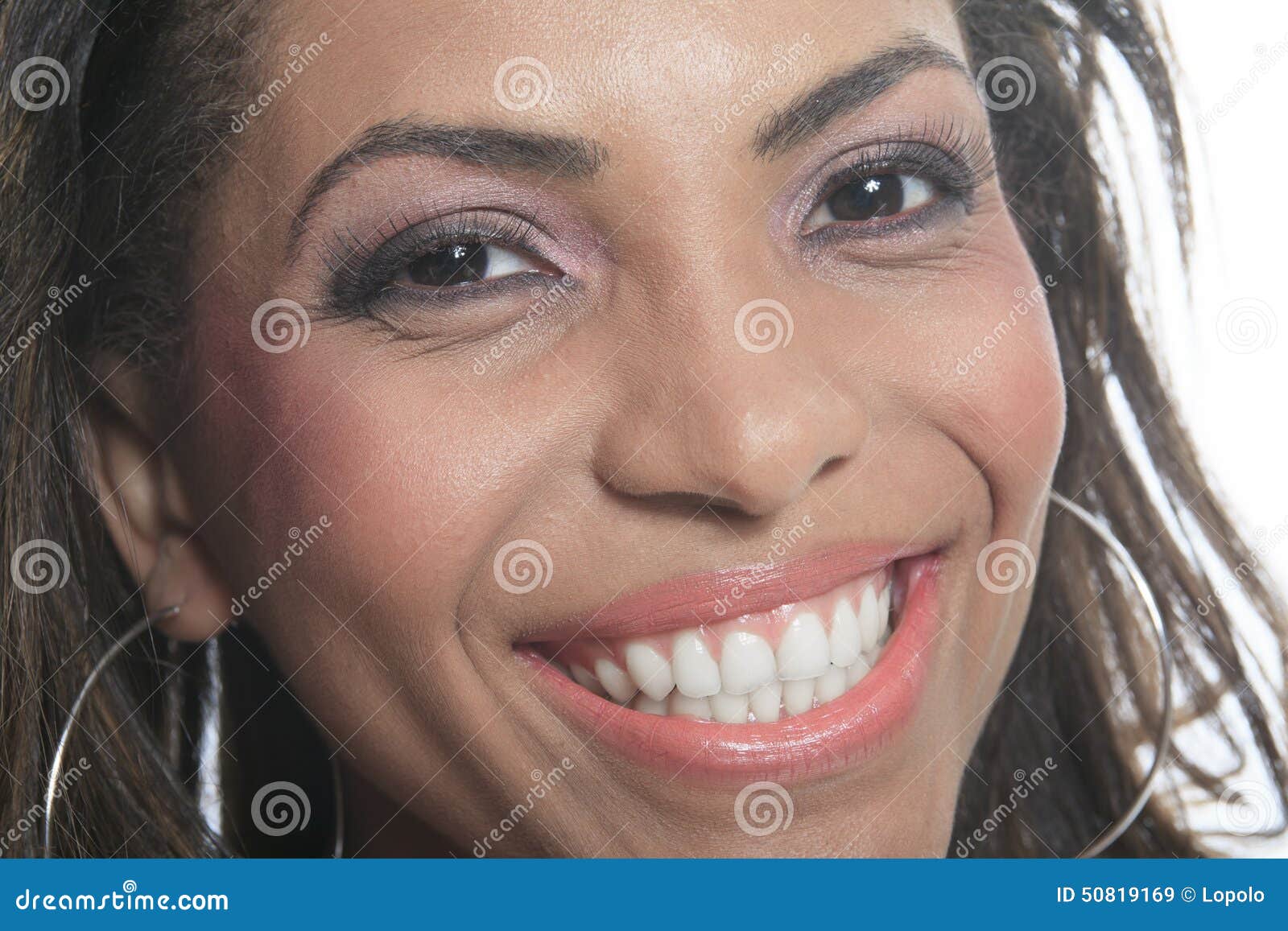 Natual Portrait of a Mulatto Person in Studio Stock Image - Image of ...