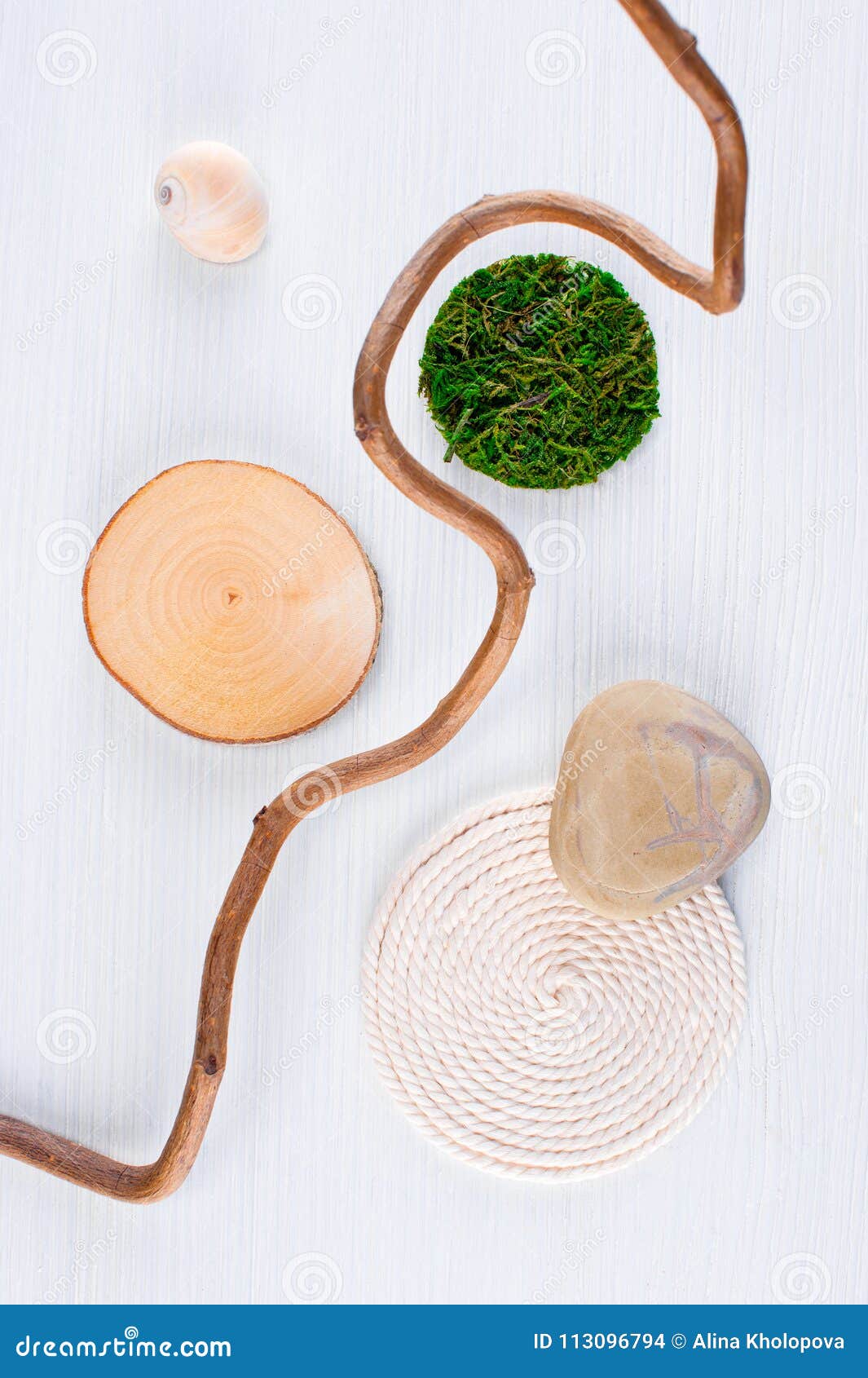 Natural Abstract Background with Circle Elements Stock Photo - Image of ...