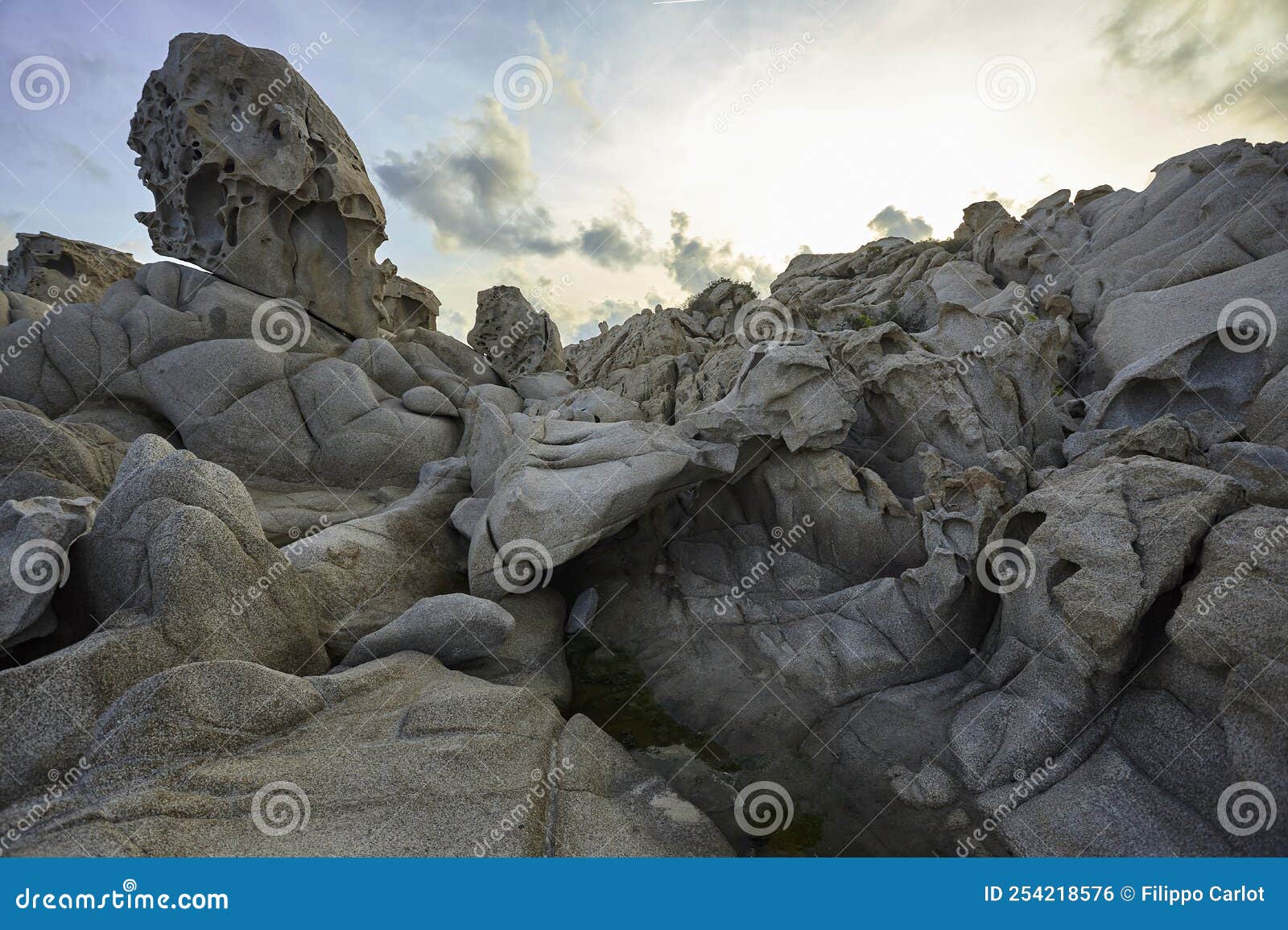 Natural Abstract Shapes on the Granite of Sardinia Stock Photo - Image ...