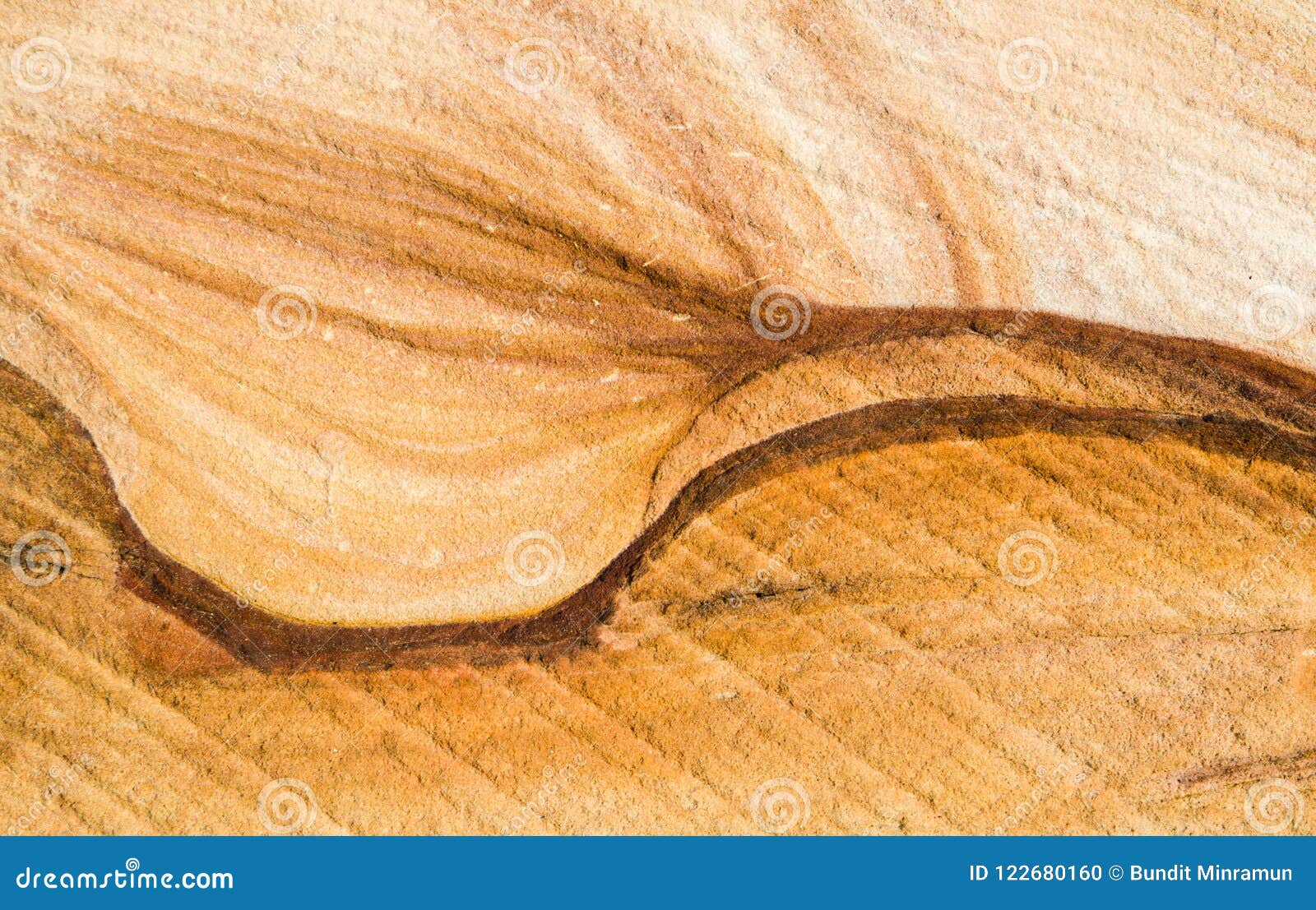 Natural Abstract Wave Pattern on Sandstone Wall, Clastic Sedimentary ...