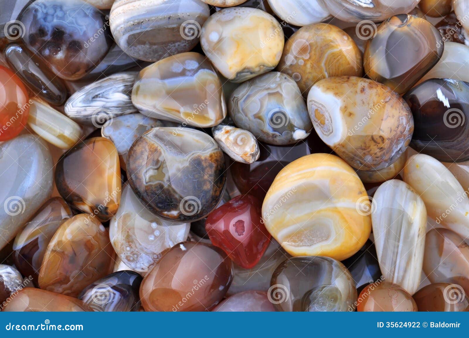 Natural Agate stock photo. Image of agate, drum, parallel - 35624922