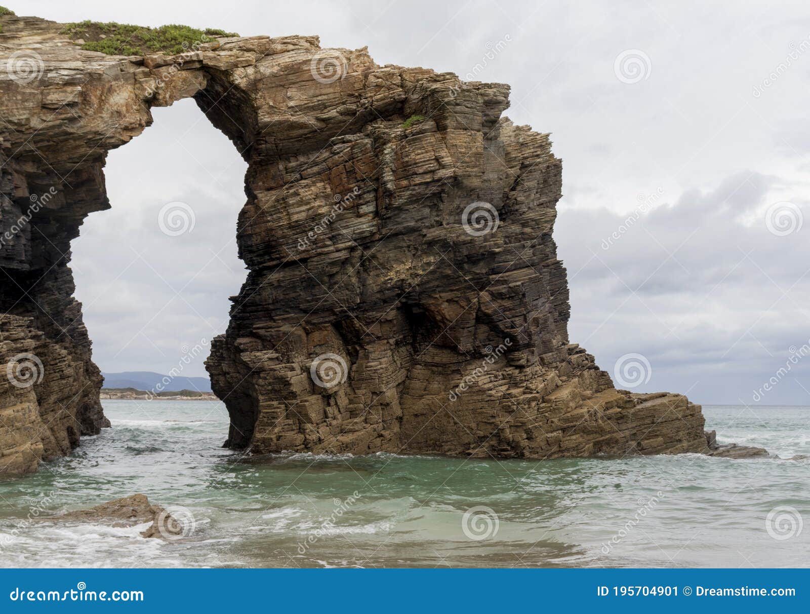 Landscape Wtih a Natural Arc Stock Image - Image of galicia, nature ...