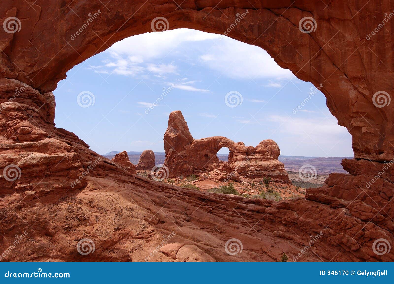 Natural arch stock photo. Image of mountains, preserve - 846170