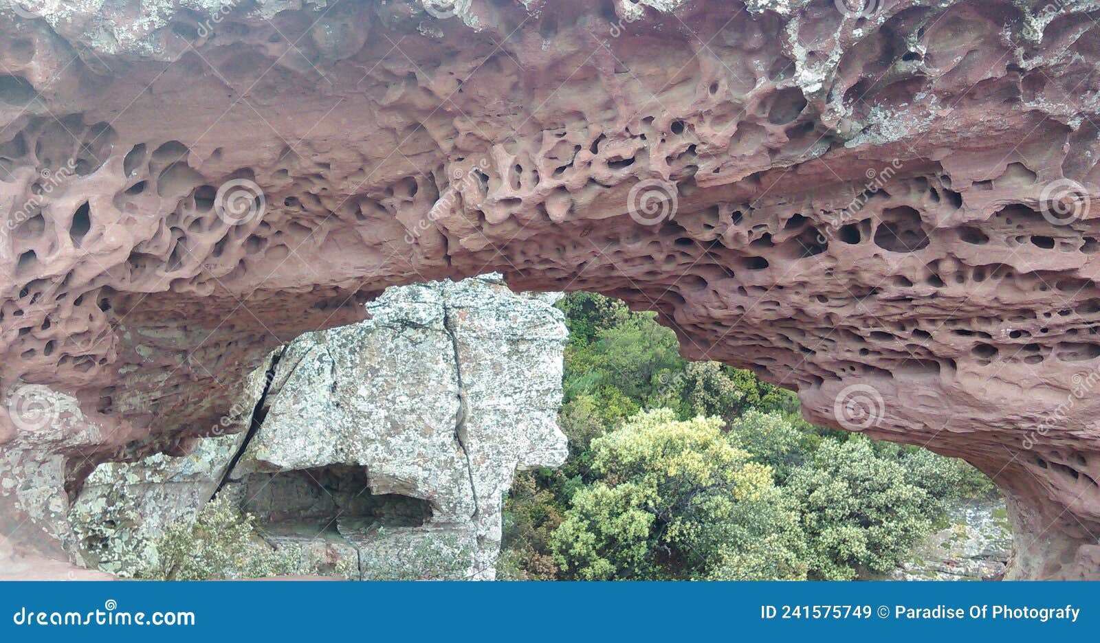 Natural Arch of Perforated Stones Stock Image - Image of stones, temple ...