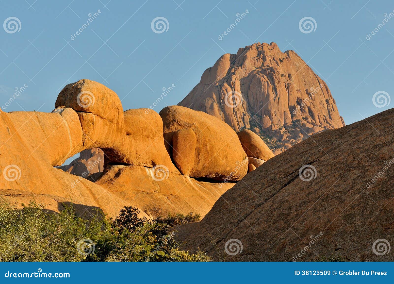 A Natural Arch, Spitzkoppe, Namibia Stock Image - Image of namibia ...