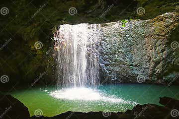 Natural Arch Waterfall stock photo. Image of cavern, erosion - 25774016