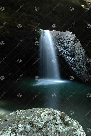 Natural Arch - Waterfall stock image. Image of hole, brown - 4493597
