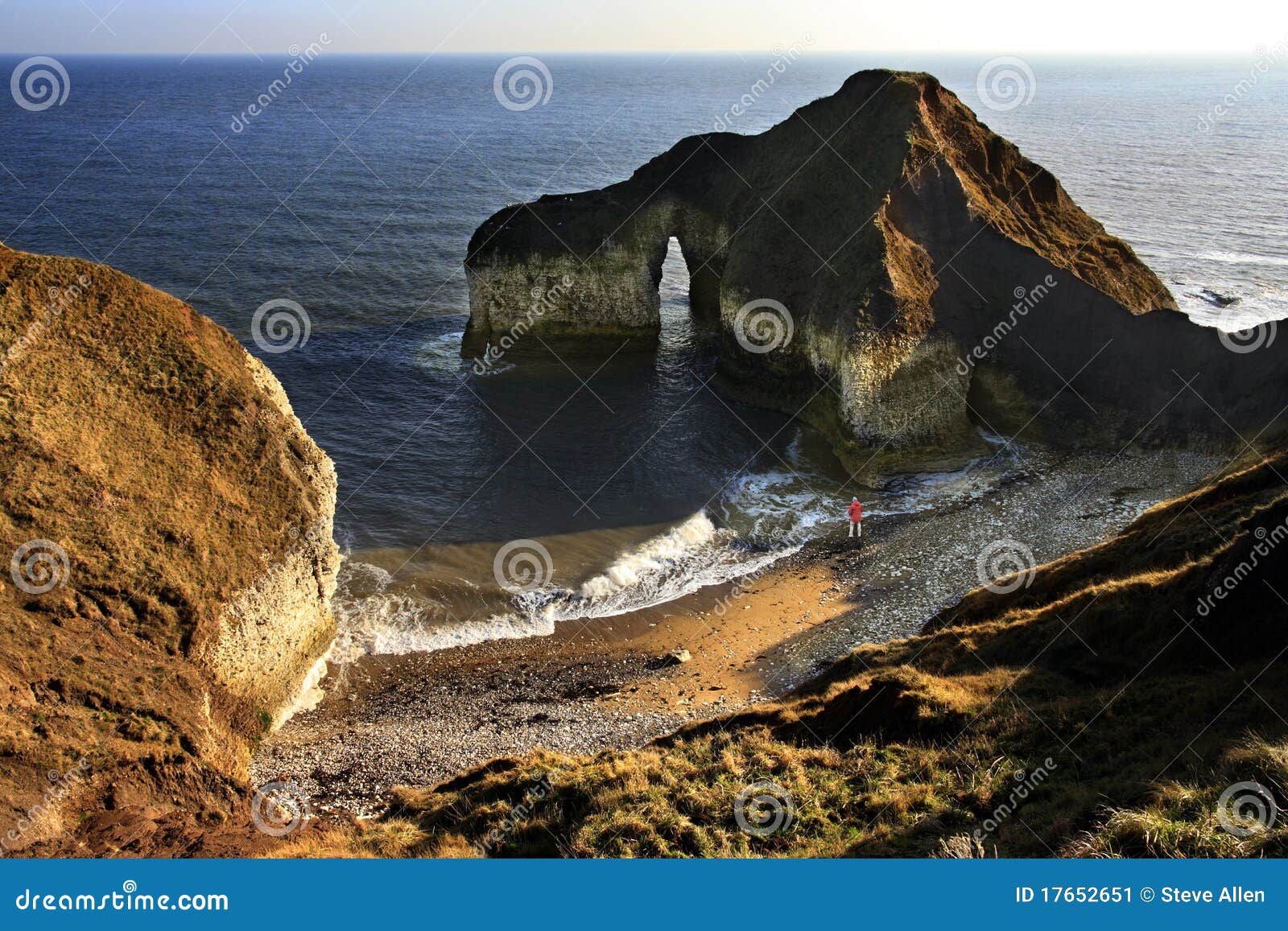 Natural Arch In Rock Formation Called Durdle Door In South England ...
