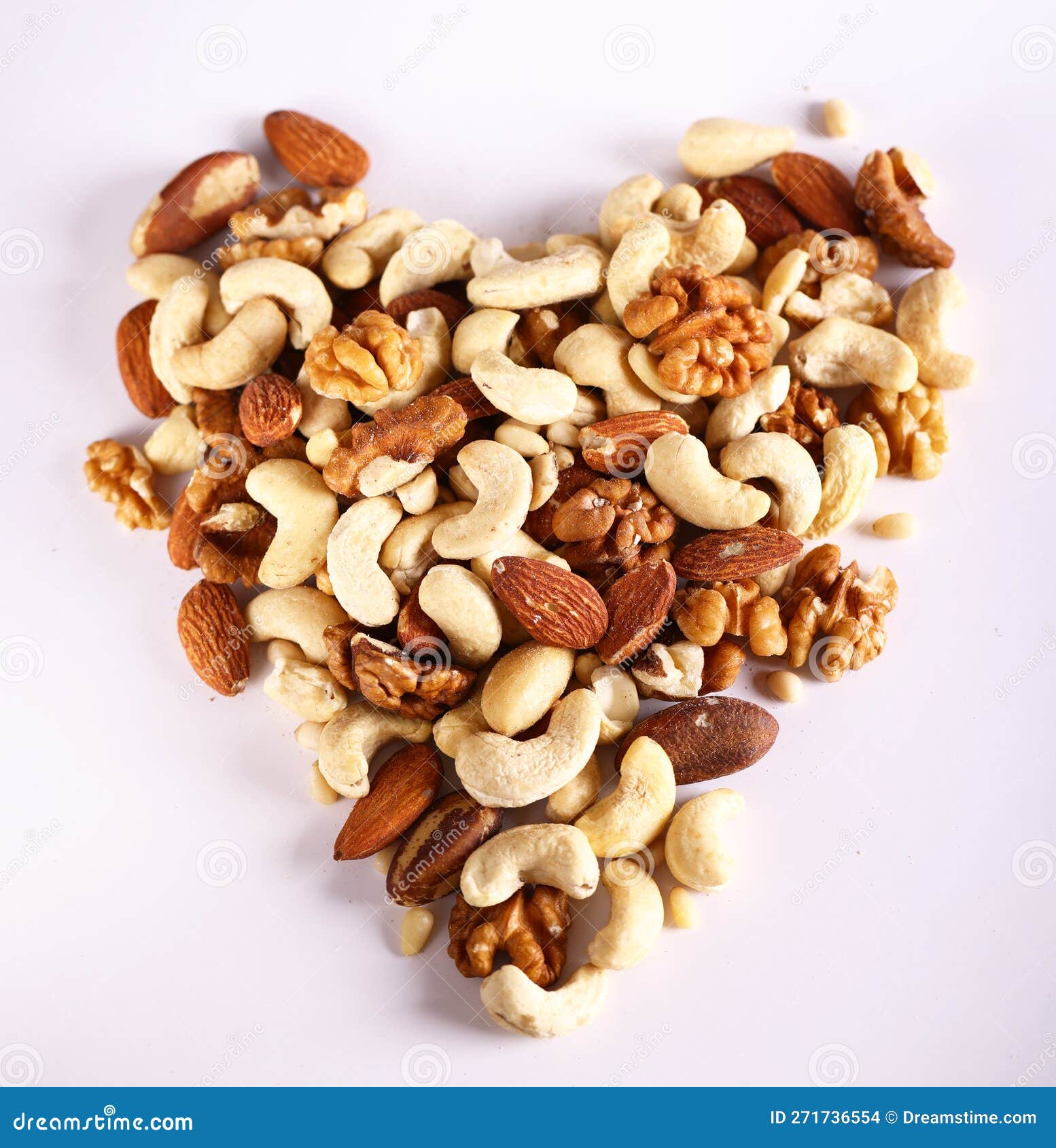 Natural assorted nuts stock photo. Image of healthy - 271736554