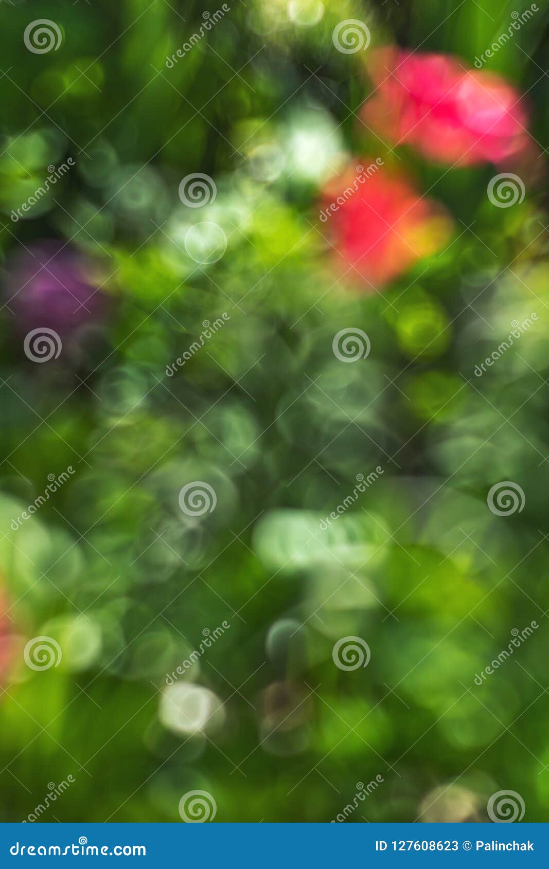 Abstract Blurred Image of a Spring Garden Stock Image - Image of bokeh ...