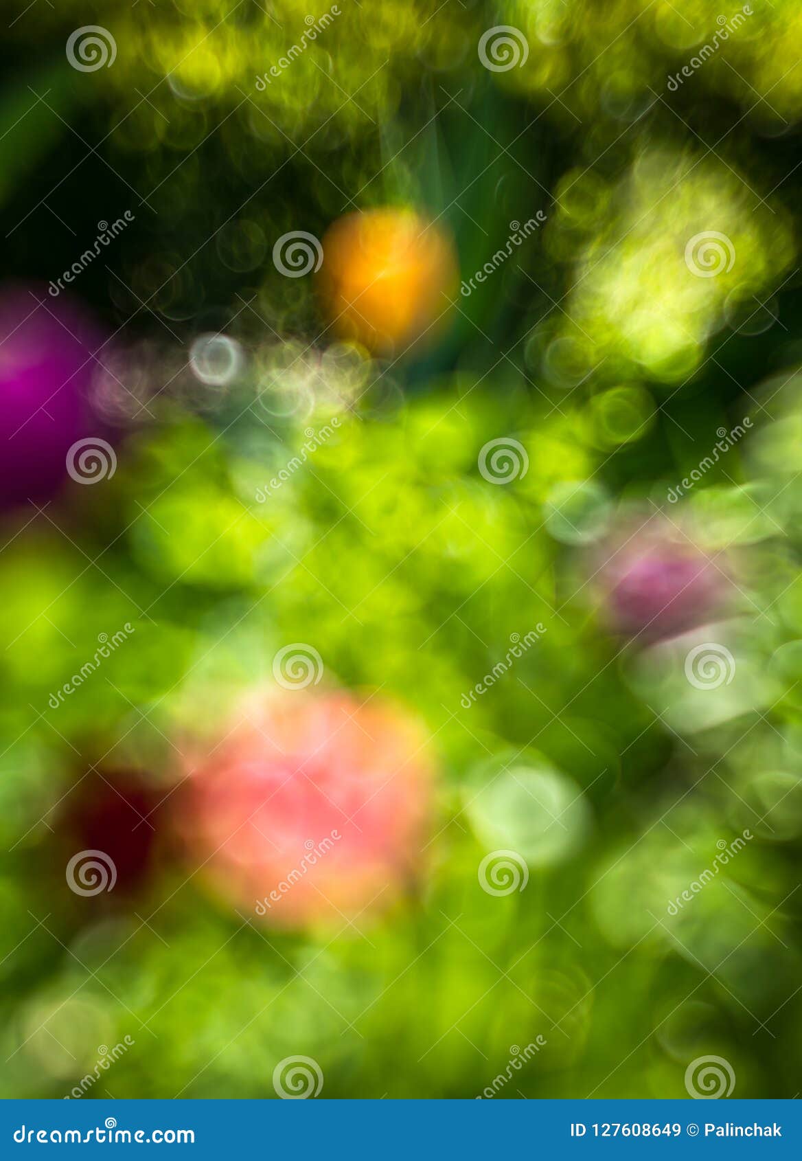 Abstract Blurred Image of a Spring Garden Stock Image - Image of ...