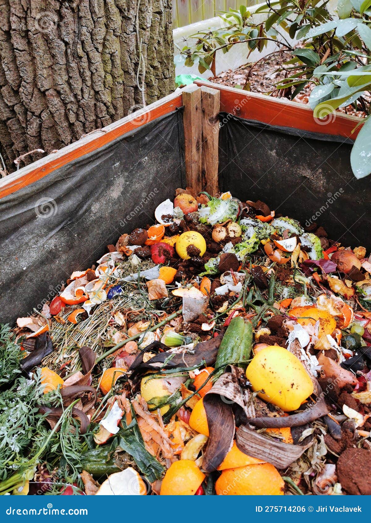 Natural Background from Composting Box Stock Photo - Image of garbage ...