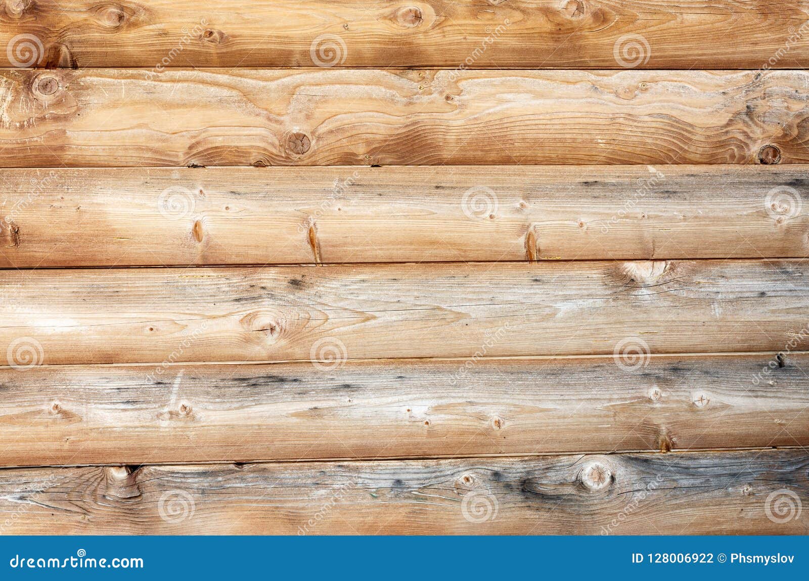 Natural Background Pattern of a Log Wall Stock Photo - Image of board ...