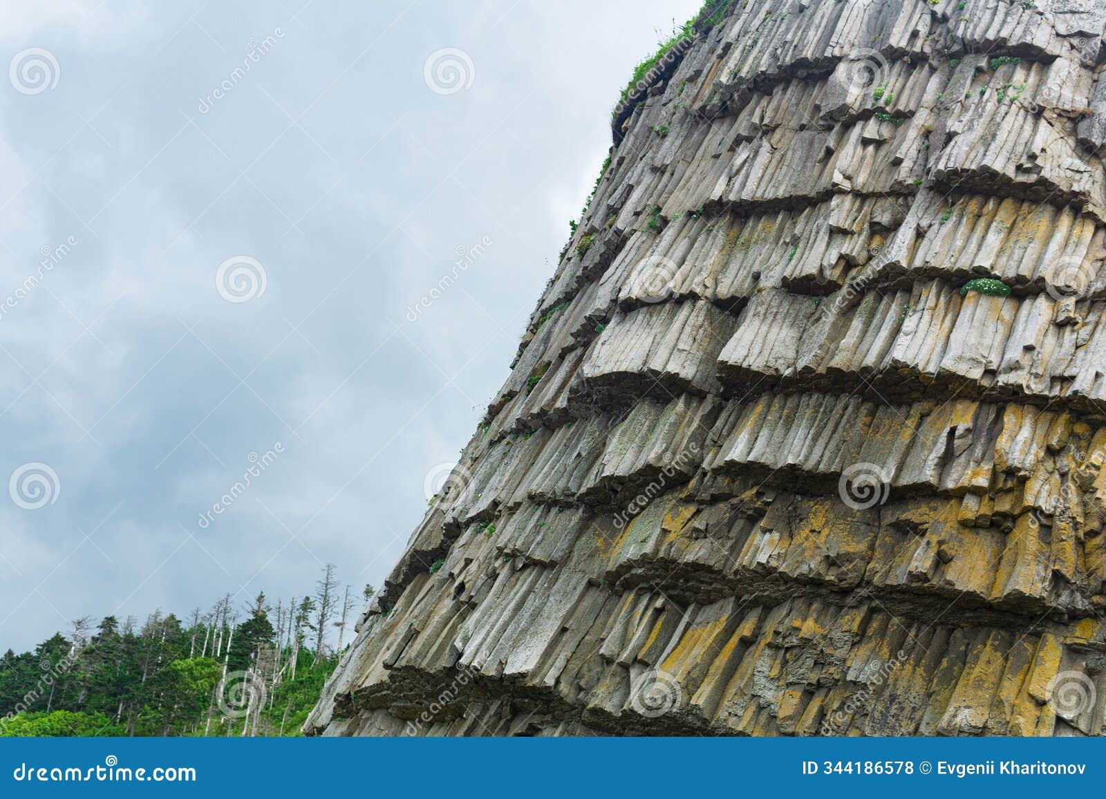 Natural Background, Rock Fragment from Volcanic Lava Pillars Stock ...