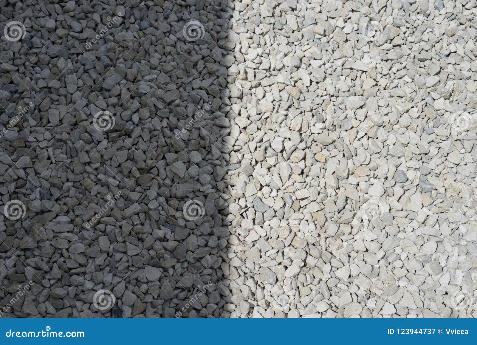 Natural Background of Sharp Gravel Divided by Shadow. Stock Image ...