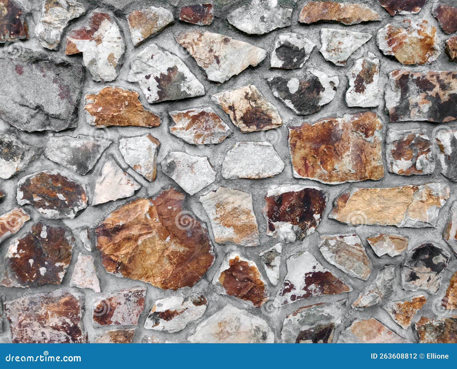 Colorful Background with Wall Cladding Made of Marl Stone. Stock Photo ...