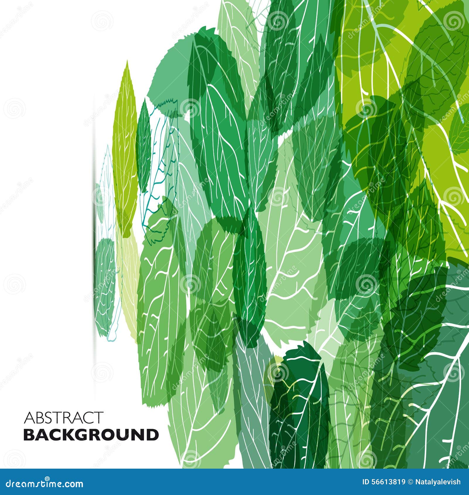 Natural Background. Vector Background with Green Stock Vector ...